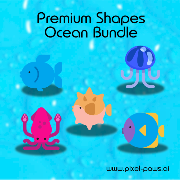 Premium Shape Ocean Bundle – Pixel Paw Studio inc.